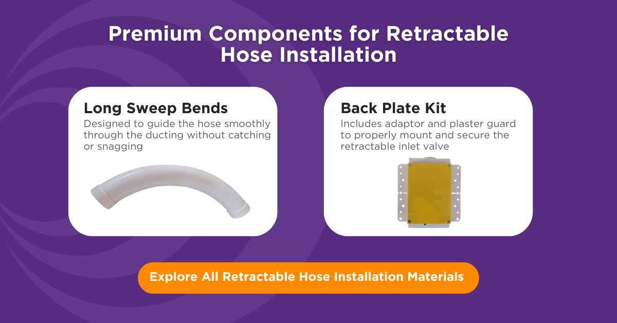 Installation Materials for Central Vacuum with Retractable Hose | BEAM ...